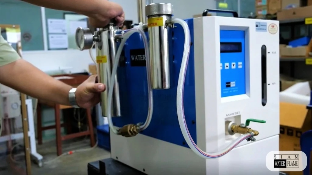 Hydrogen generator for installation in the factory - waterflame.co.th